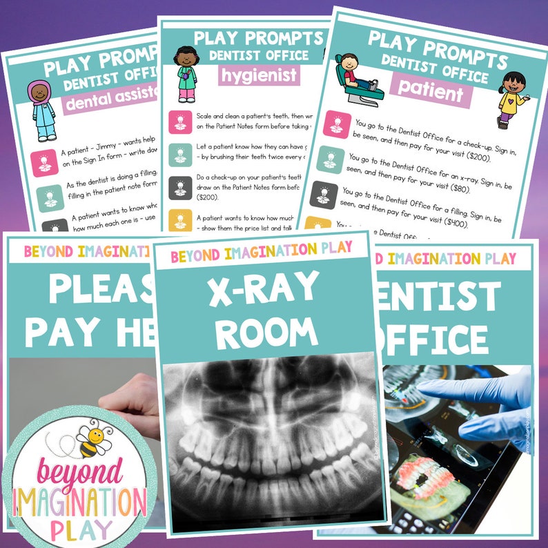 Dentist Office Play Pretend Printables | Instant Digital Download ...