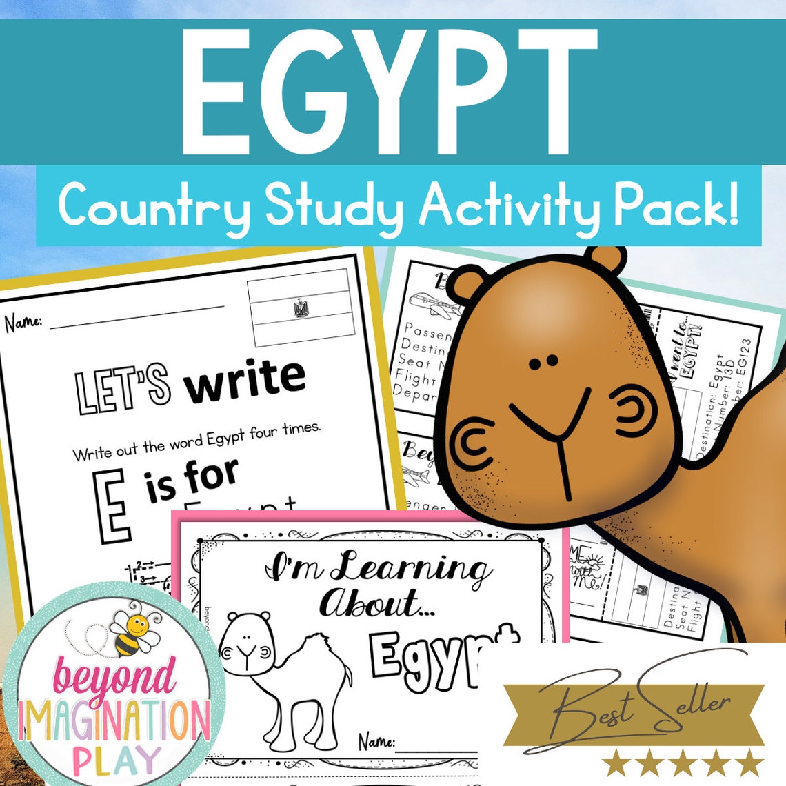 Egypt Country Study | Instant Digital Download | Printable Activity for ...