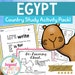 Egypt Country Study | Instant Digital Download | Printable Activity for ...