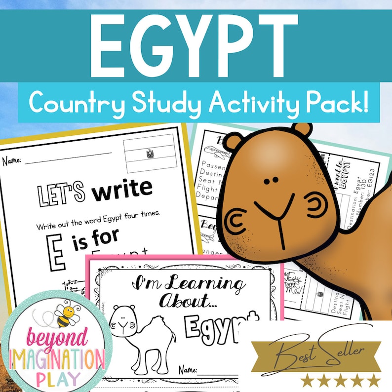 Egypt Country Study | Instant Digital Download | Printable Activity for ...