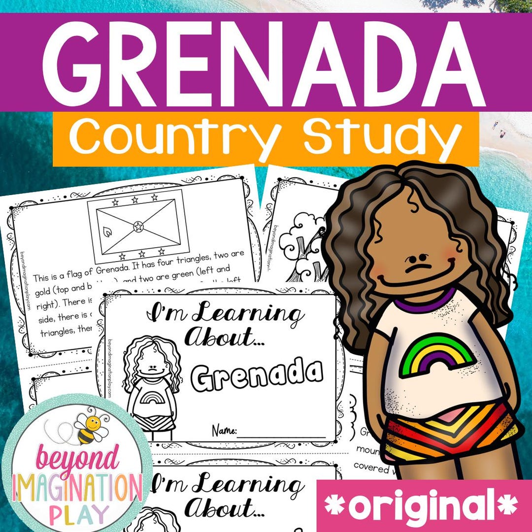 Grenada Country Study Worksheets | Printable Geography Fun Activities ...