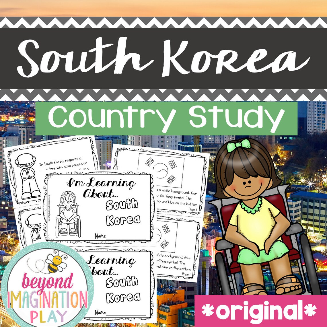 ORIGINAL South Korea Country Study Instant Digital Download Printable ...