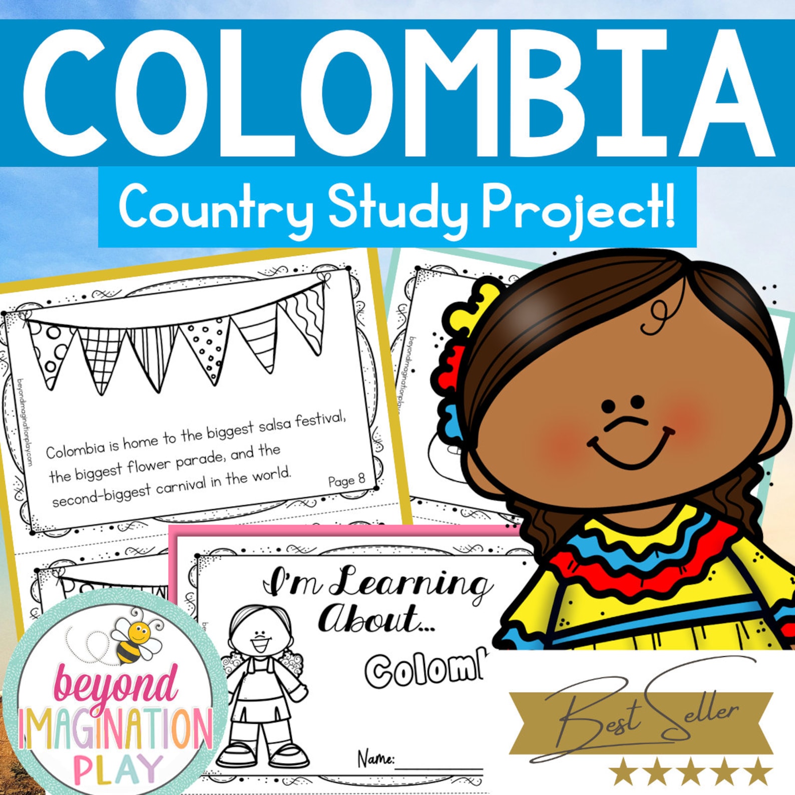 DELUXE Colombia Country Study *BEST SELLER* Comprehension, Activities ...