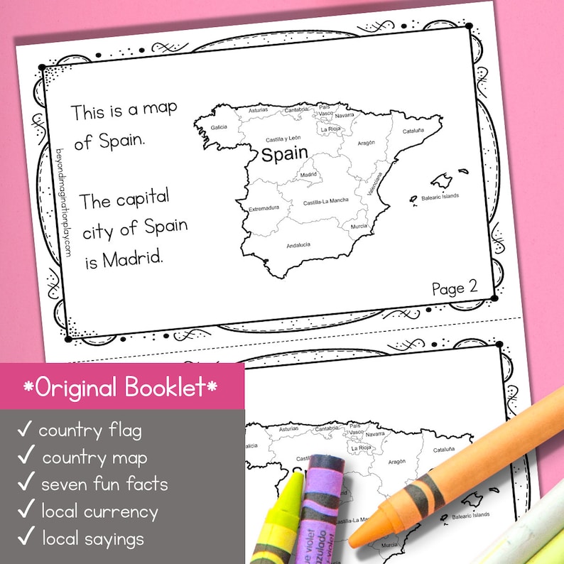 Spain Country Study *BEST SELLER* Comprehension, Activities + Play ...