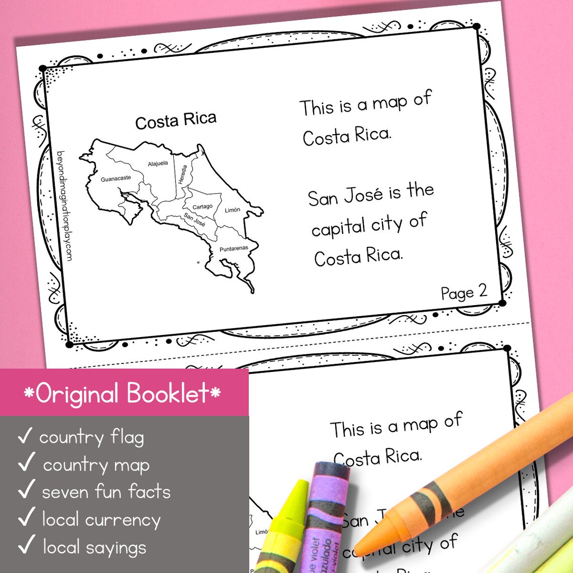 ORIGINAL Costa Rica Country Study | Instant Digital Download ...