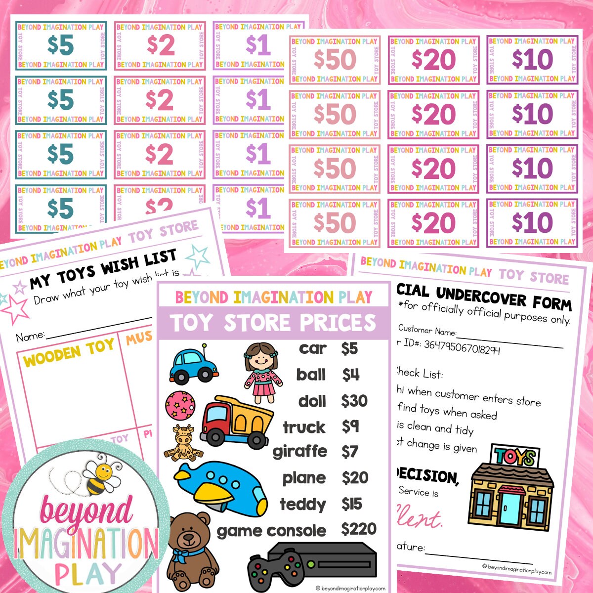 Toy Store Play Pretend Printables | Instant Digital Download | Dramatic ...