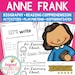 Anne Frank Biography *BEST SELLER* Reading Comprehension. Sheets + Fun ...
