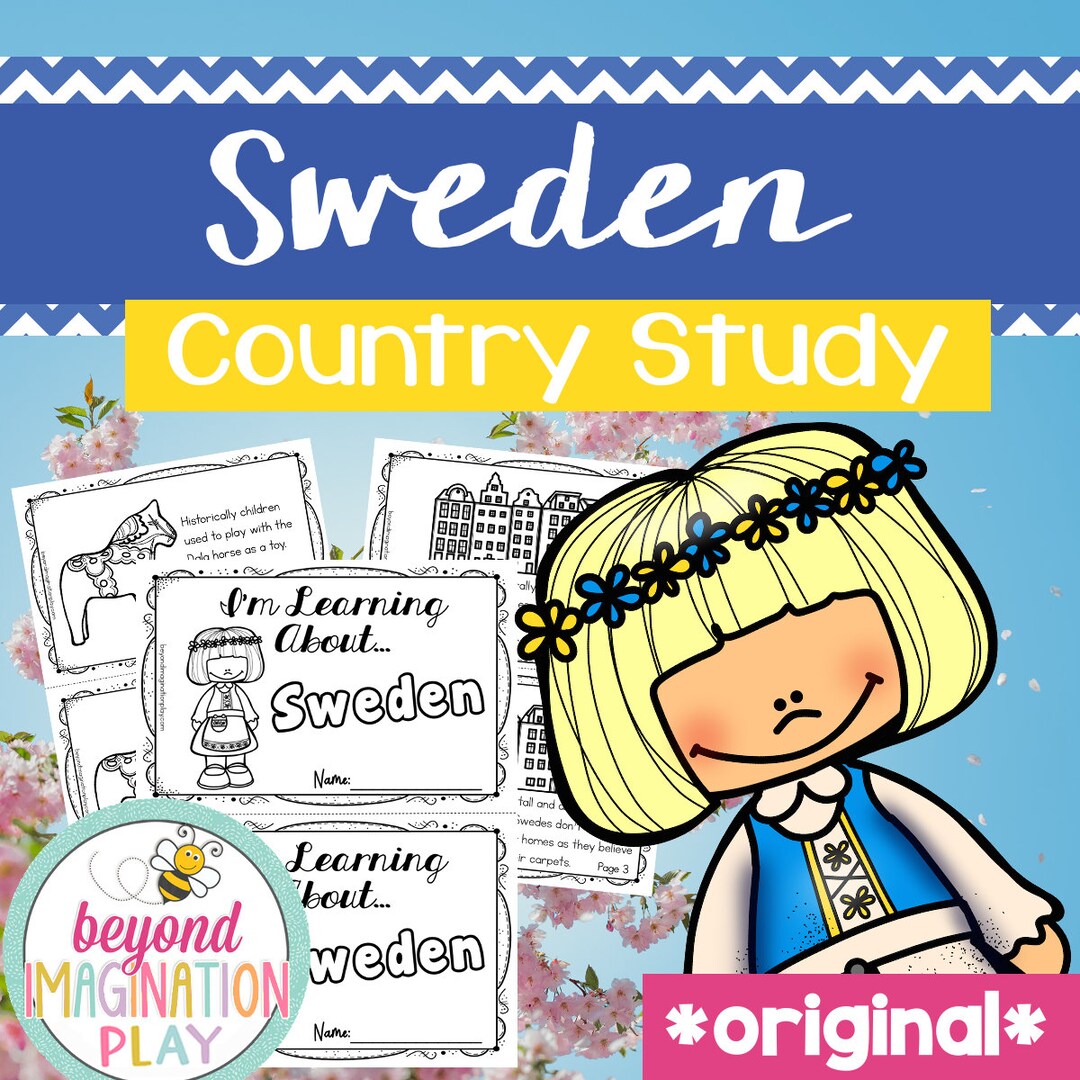 ORIGINAL Sweden Country Study Instant Digital Download Printable ...