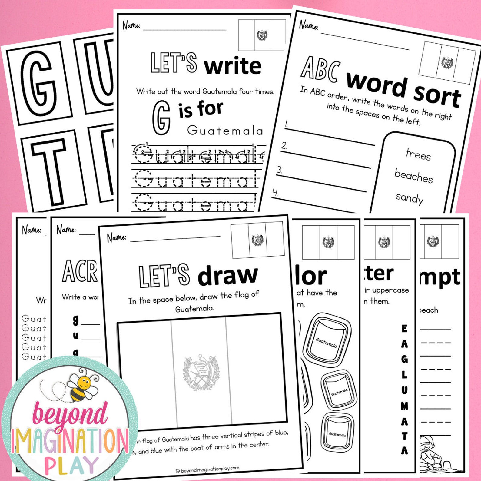 DELUXE Guatemala Country Study *BEST SELLER* Comprehension, Activities ...