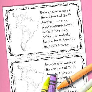 Ecuador Country Study | Instant Digital Download | Printable Activity ...