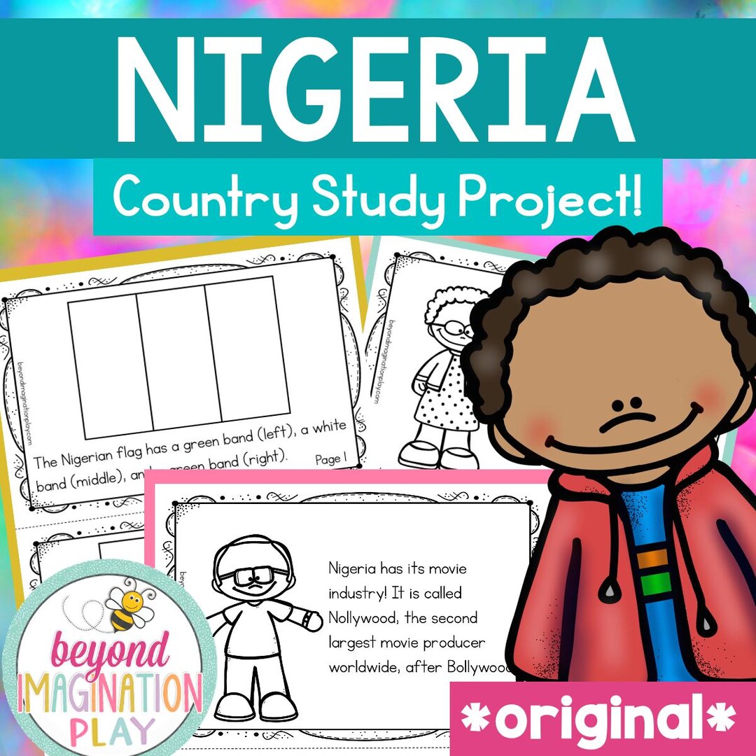 Nigeria Country Study Worksheets | Printable Geography Fun Activities ...