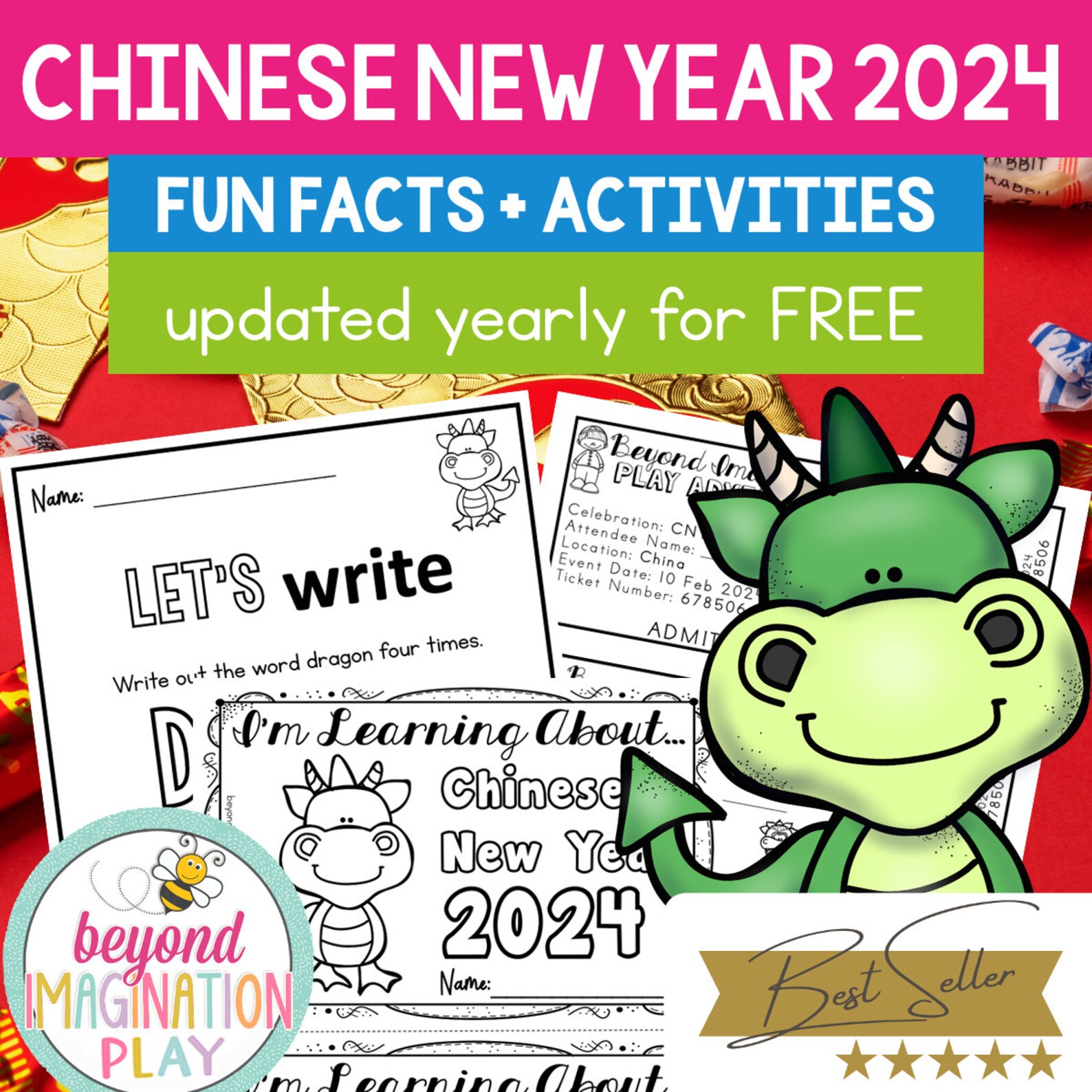 Chinese New Year 2024 Year of the Dragon BEST SELLER Comprehension ...