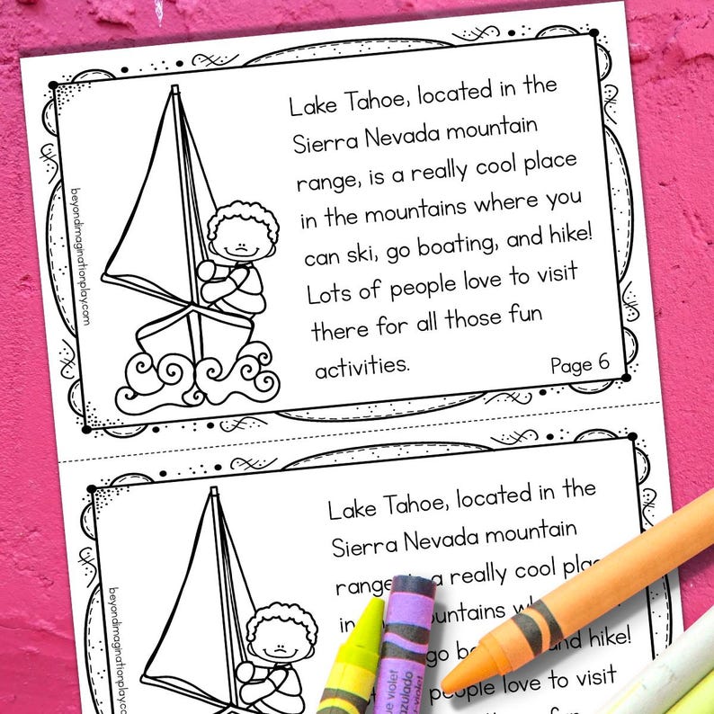 Nevada State Study Worksheets | 50 States Activities for Kids ...