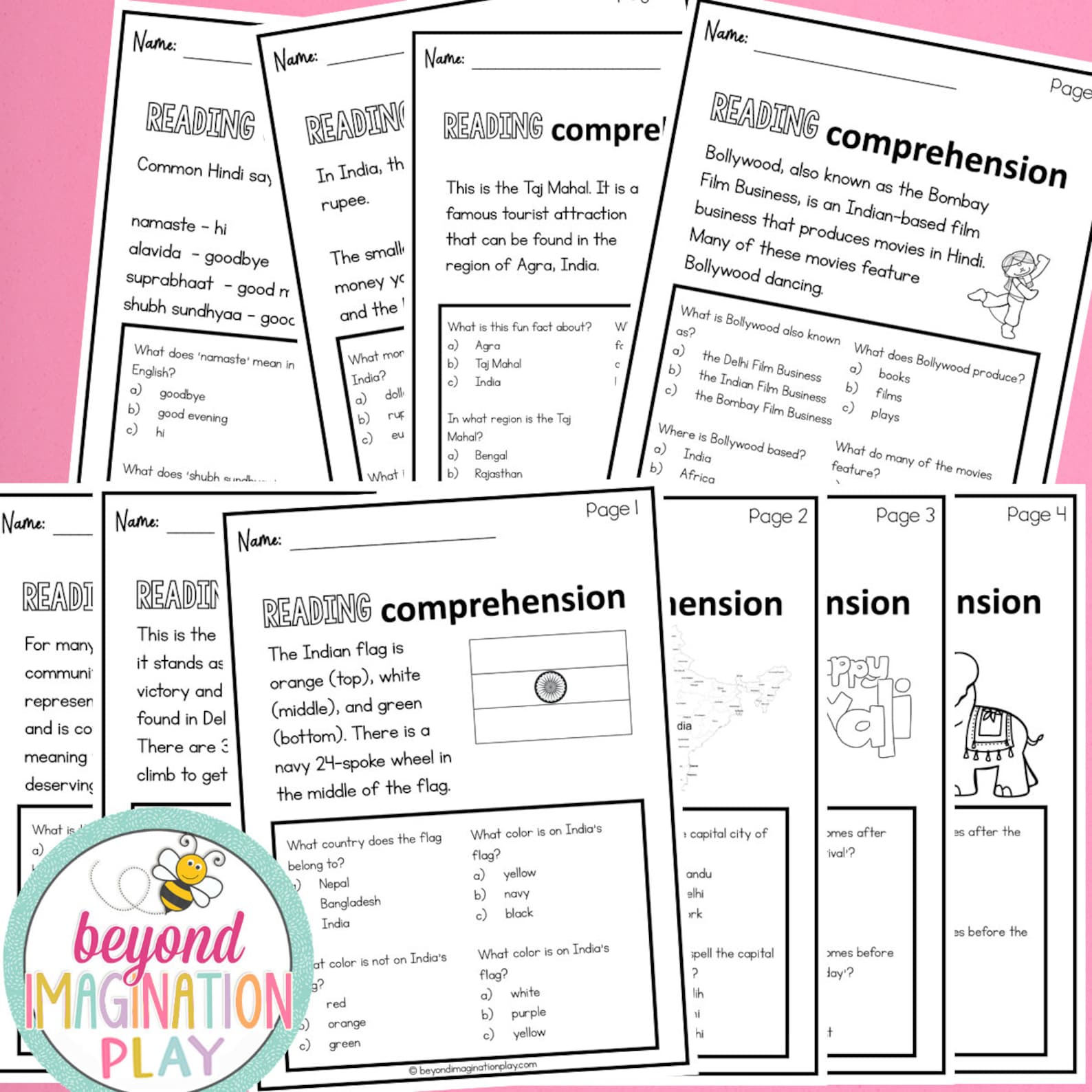 ORIGINAL India Country Study | Instant Digital Download | Printable ...