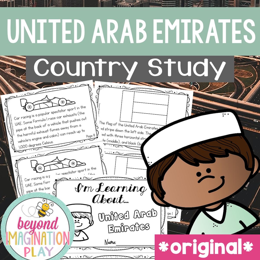 Dubai Country Study Worksheets | Printable Geography Fun Activities for ...