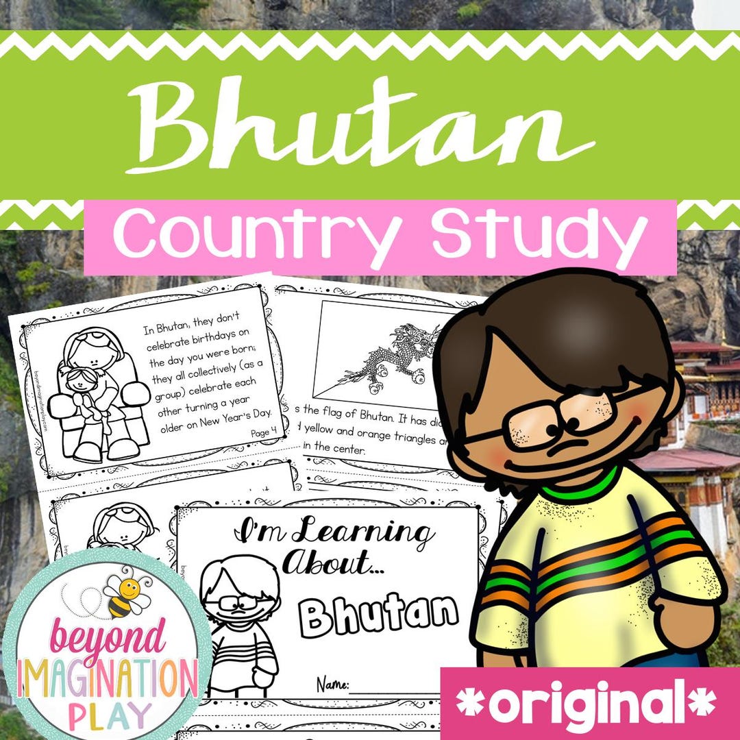 ORIGINAL Bhutan Country Study | Instant Digital Download | Printable ...