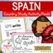 Spain Country Study *BEST SELLER* Comprehension, Activities + Play ...