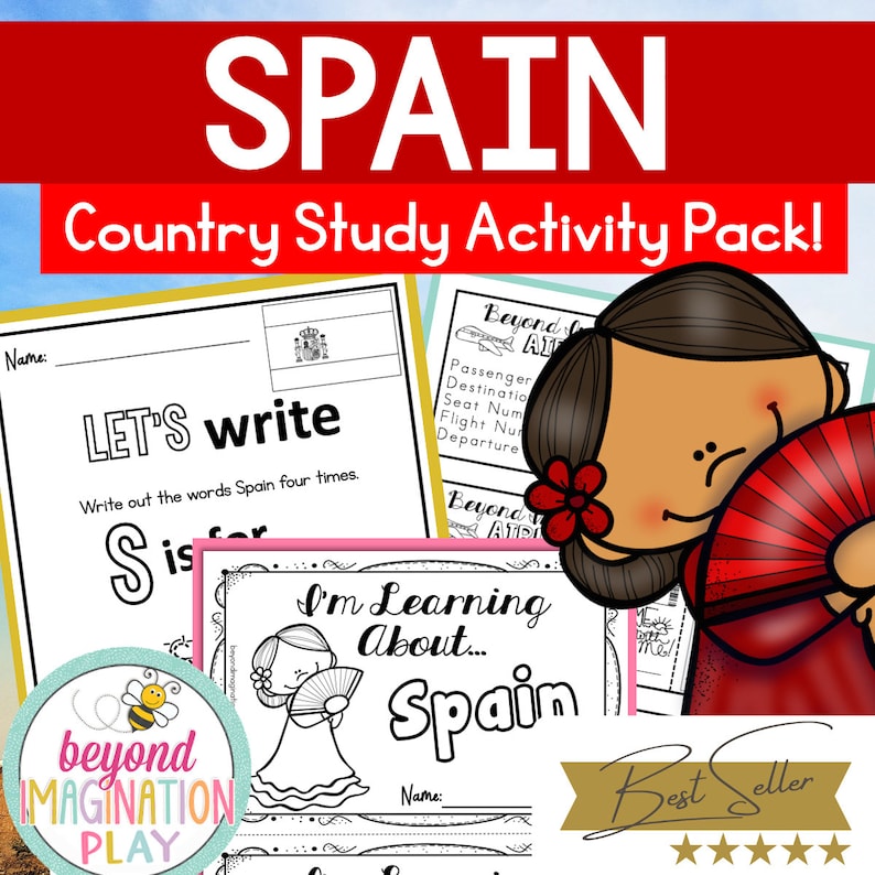 Spain Country Study *BEST SELLER* Comprehension, Activities + Play ...