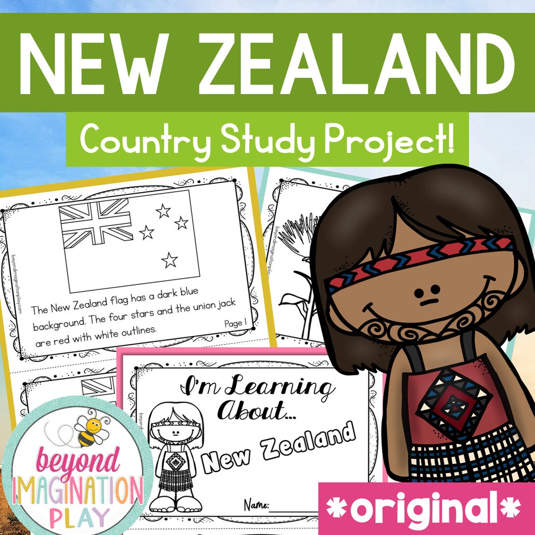 ORIGINAL New Zealand Country Study | Instant Digital Download ...