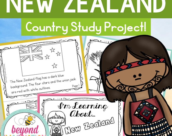 ORIGINAL New Zealand Country Study | Instant Digital Download ...