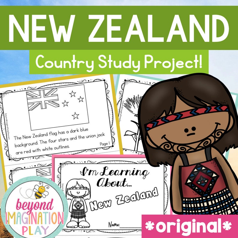 ORIGINAL New Zealand Country Study | Instant Digital Download ...