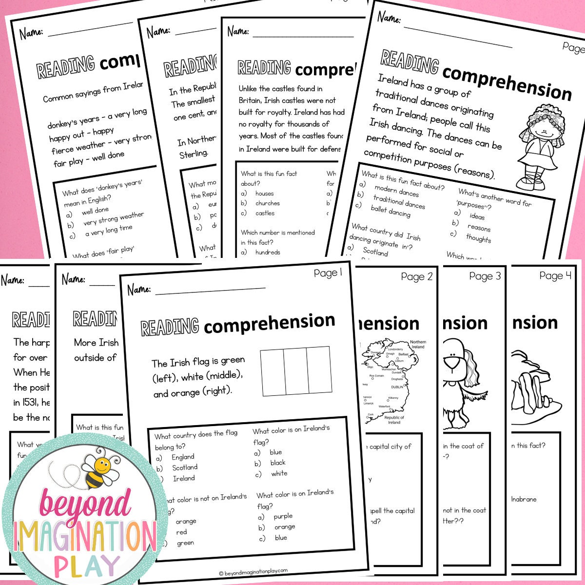 ORIGINAL Ireland Country Study | Instant Digital Download | Printable ...