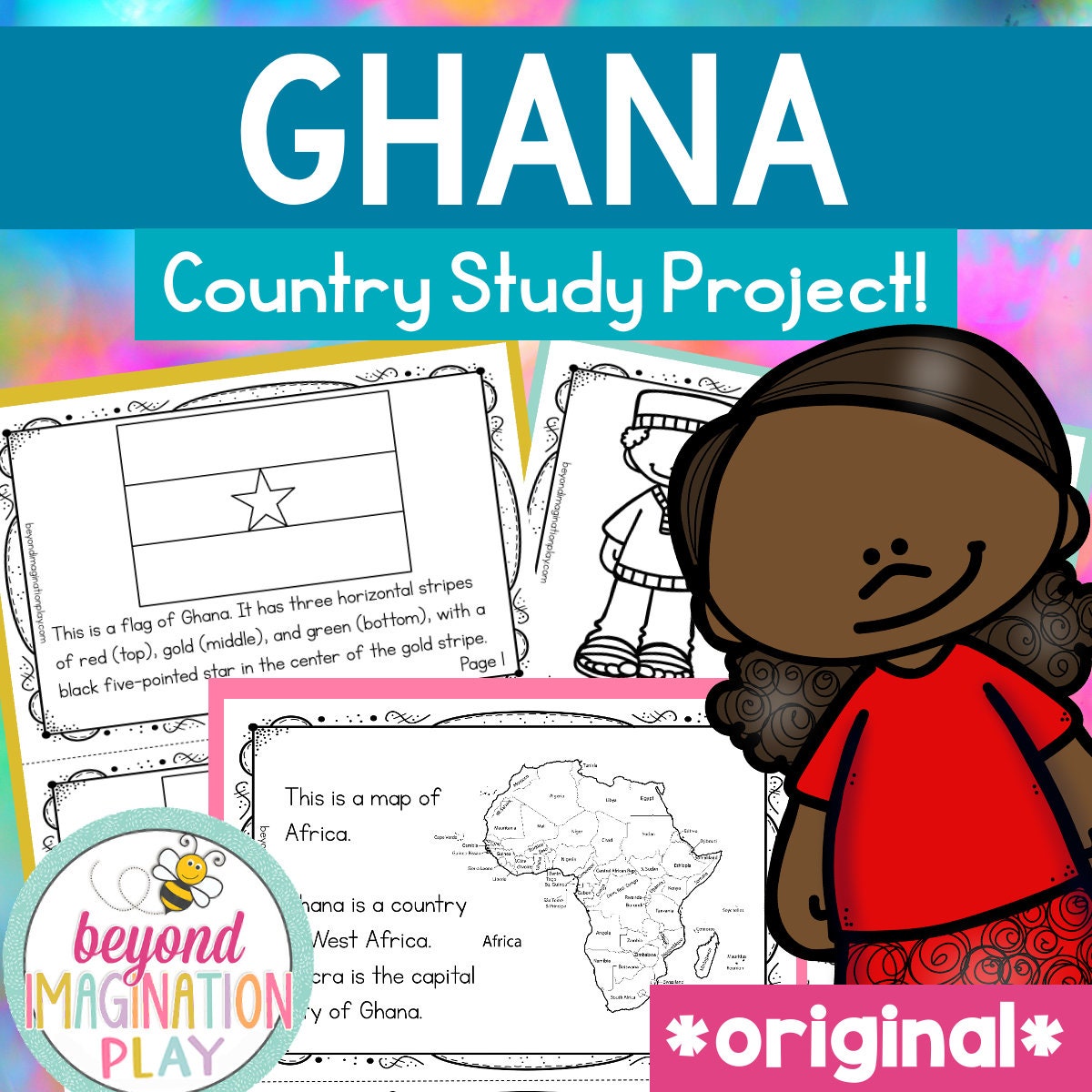 ORIGINAL Ghana Country Study | Instant Digital Download | Printable ...