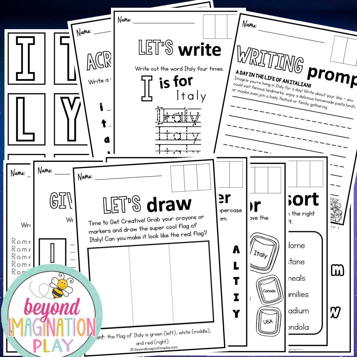 ORIGINAL Italy Country Study | Instant Digital Download | Printable ...