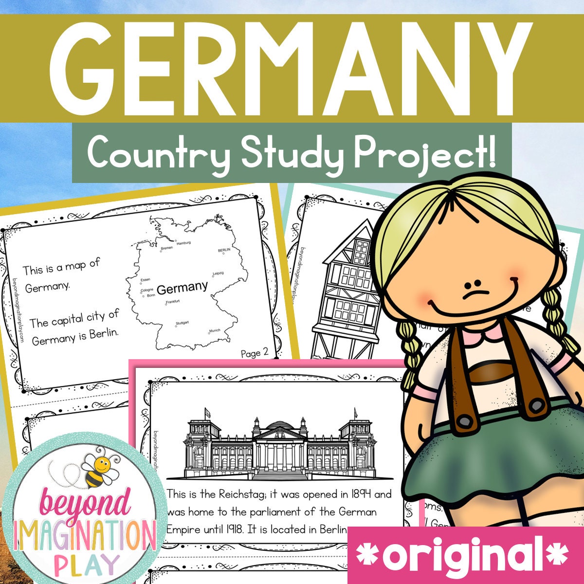 ORIGINAL Germany Country Study | Instant Digital Download | Printable ...