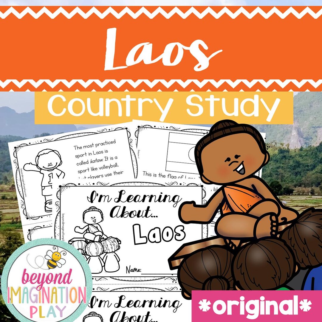 Laos Country Study Worksheets | Printable Geography Fun Activities for ...