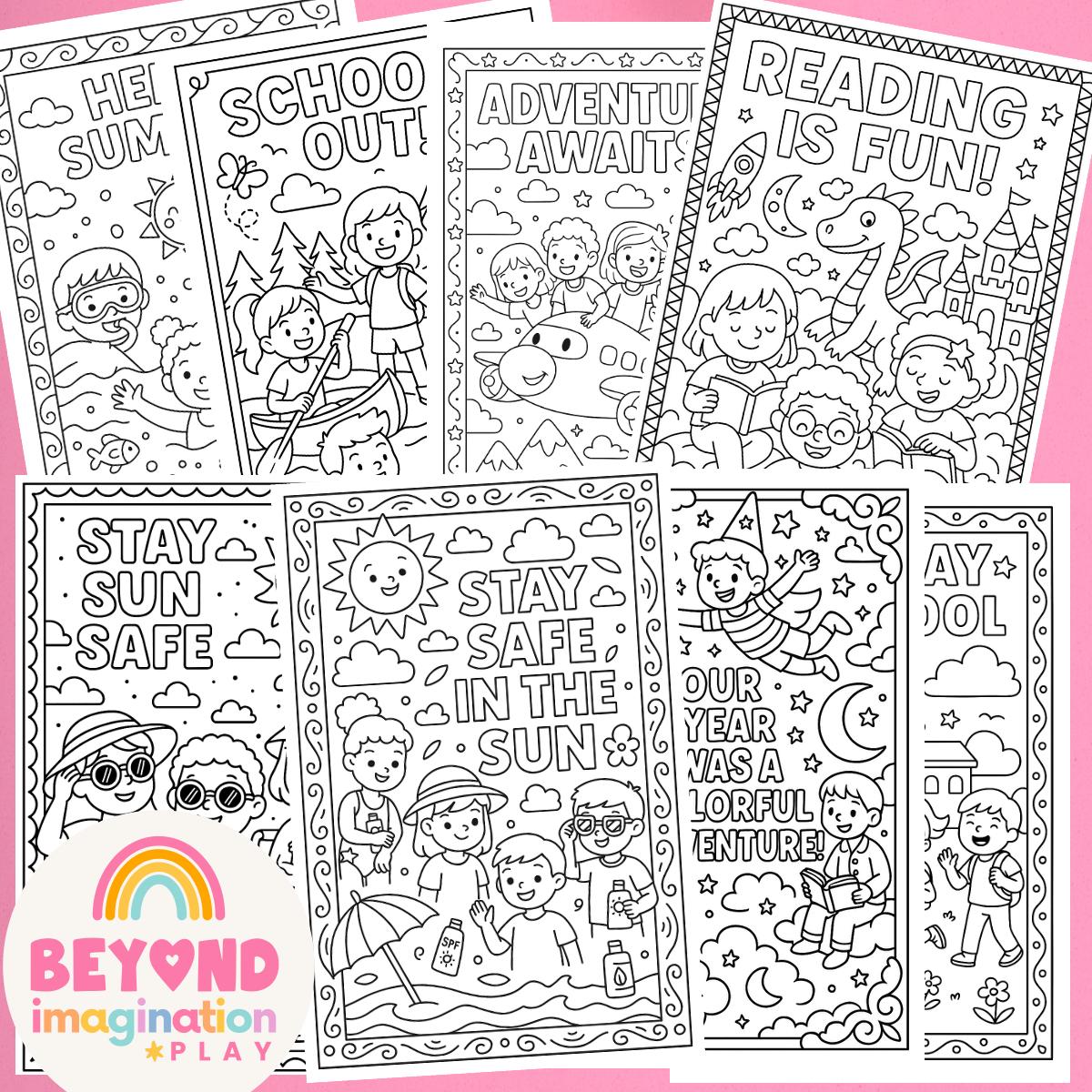 End of School Year Coloring Pages | Summer Fun Printable Activities for ...