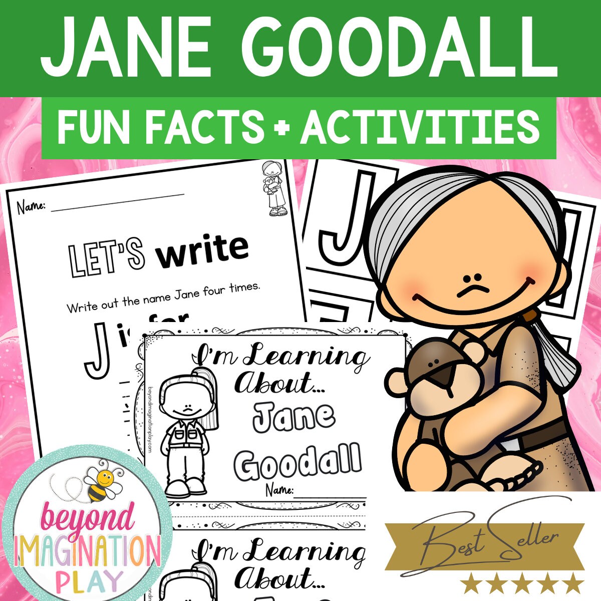 Jane Goodall Biography *BEST SELLER* Reading Comprehension. Sheets ...
