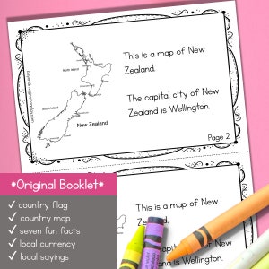 ORIGINAL New Zealand Country Study | Instant Digital Download ...