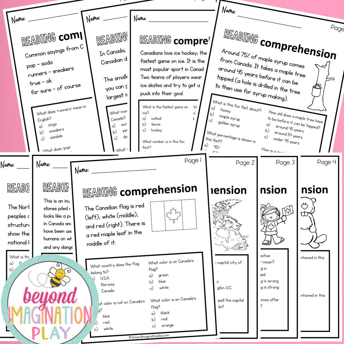 Spain Country Study *BEST SELLER* Comprehension, Activities + Play ...