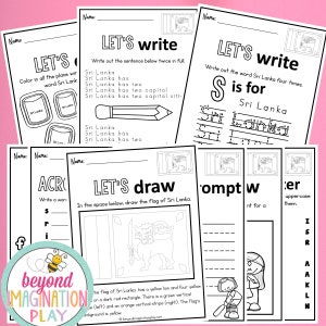 DELUXE Sri Lanka Country Study *BEST SELLER* Comprehension, Activities ...