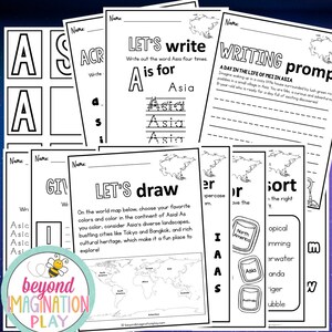 Value Bundle Asia Continent Study | Instant Digital Download ...