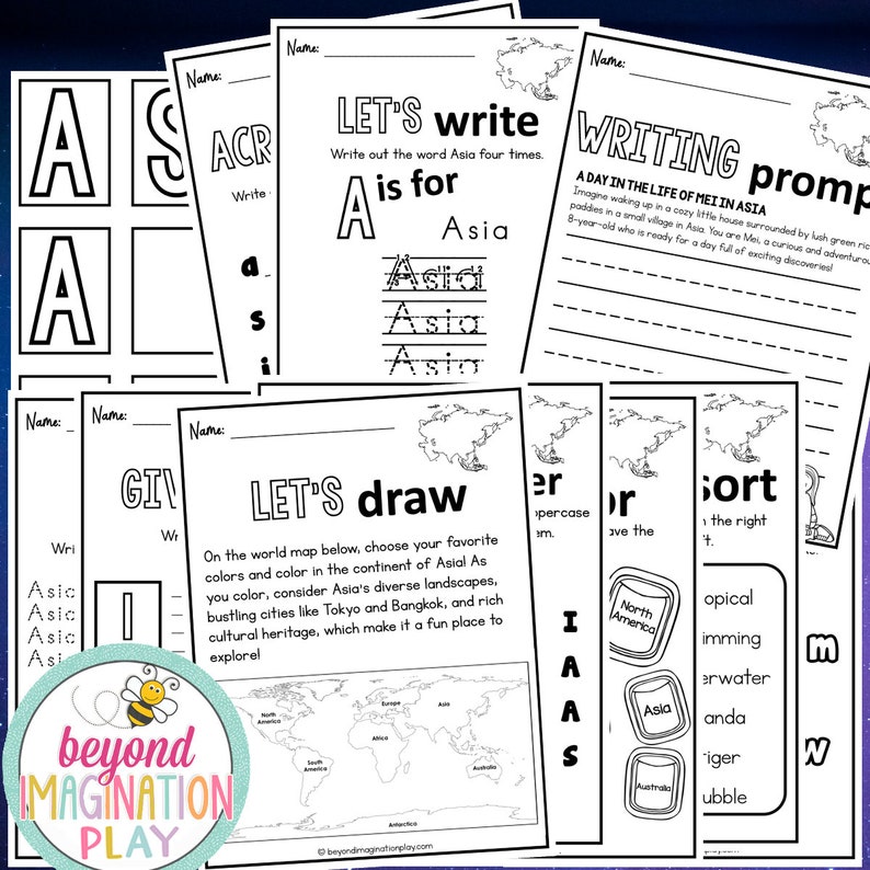 Value Bundle Asia Continent Study | Instant Digital Download ...