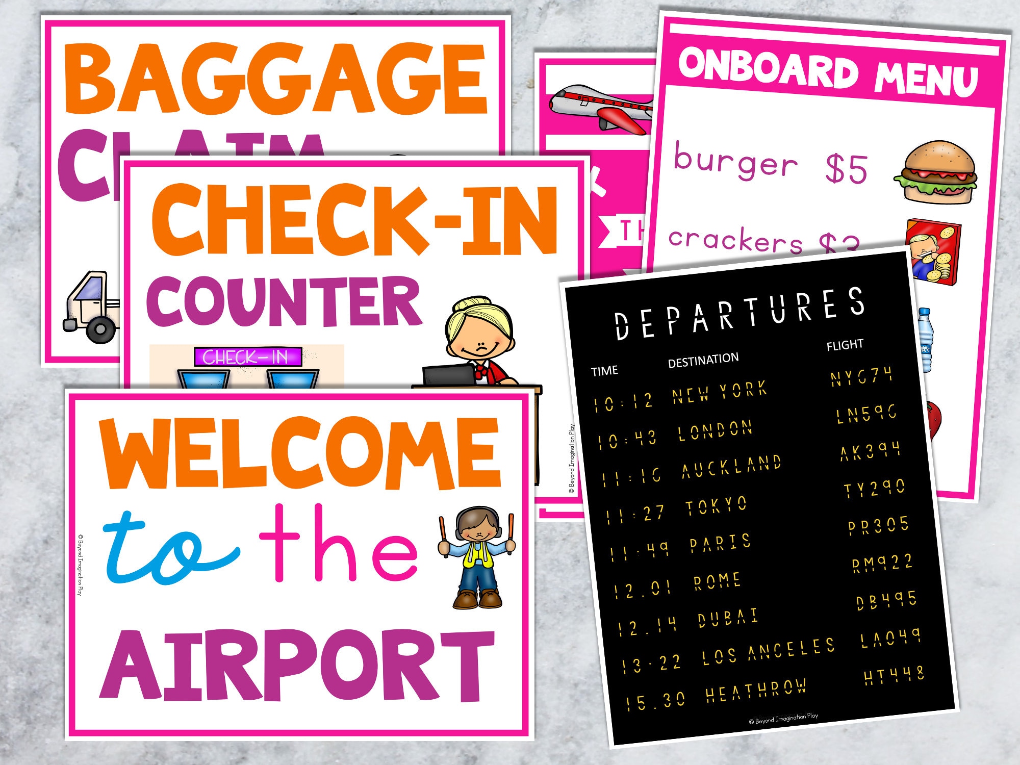 Airport Pretend Printables