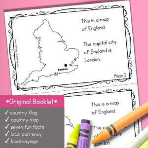 England Country Study | Instant Digital Download | Printable Activity ...