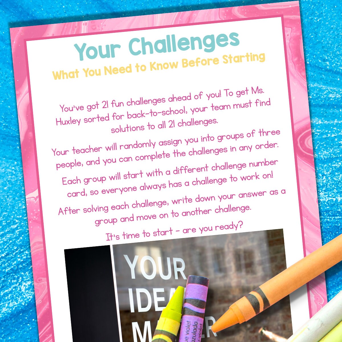 Beginning of the Year Activities for Middle School | First Day Fun ...