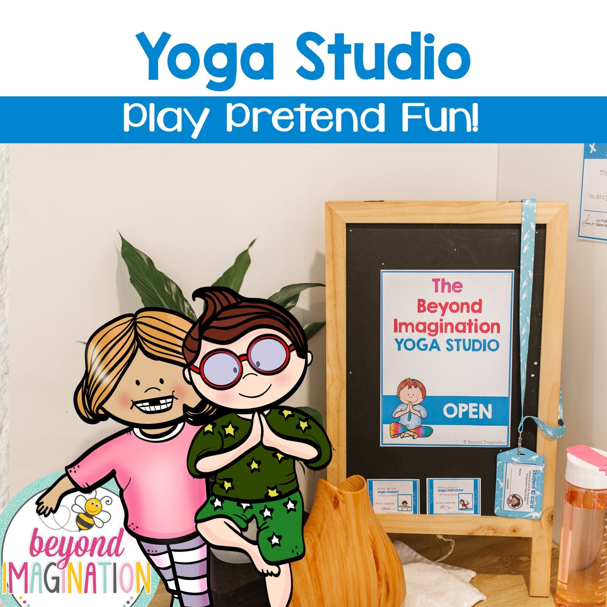 Instant Download Pretend Play Yoga Studio | Home School Activities ...