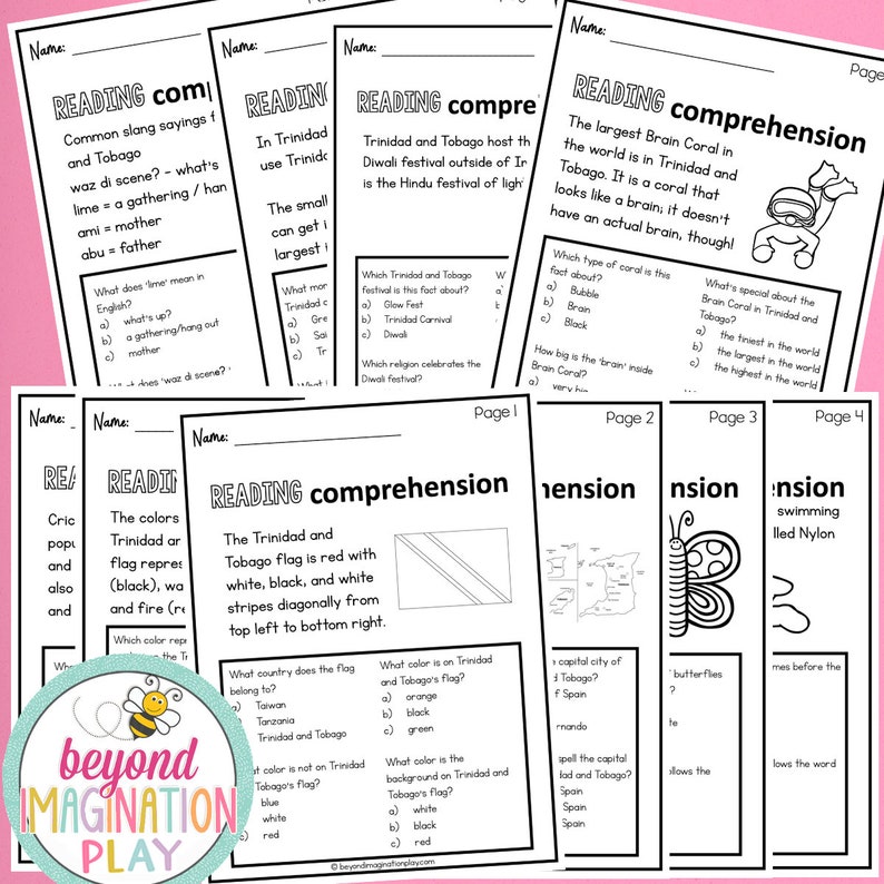 DELUXE Trinidad and Tobago Country Study *BEST SELLER* Comprehension ...