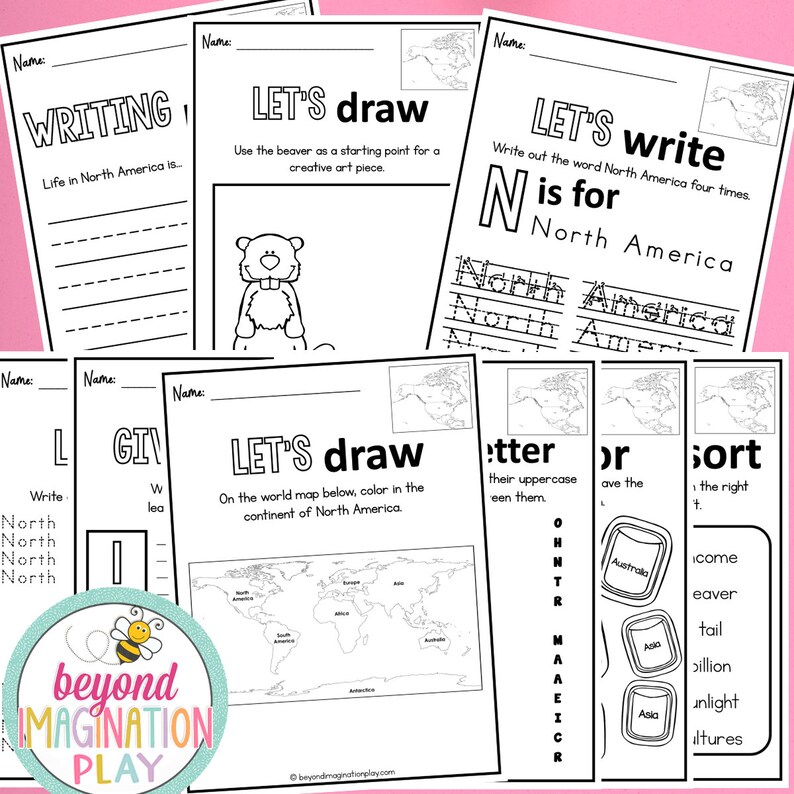 Value Bundle North America Continent Study Instant Digital Download ...