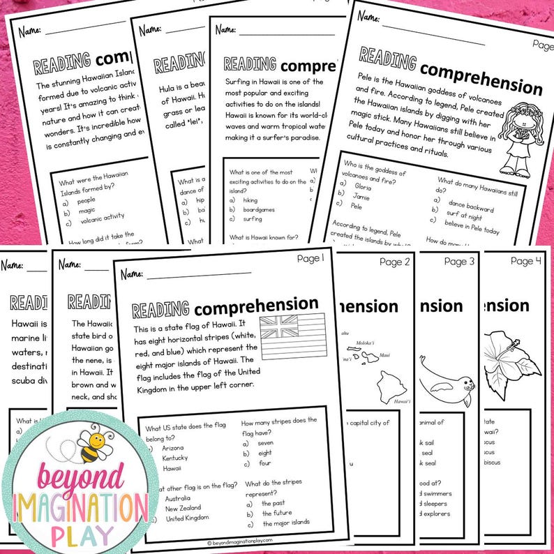Hawaii State Study Worksheets | 50 States Activities for Kids ...