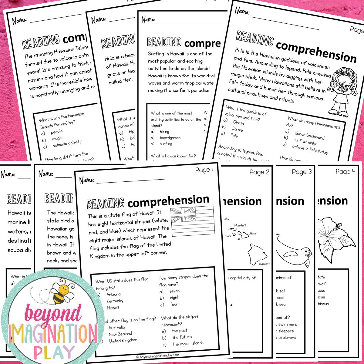 Hawaii State Study Worksheets | 50 States Activities for Kids ...