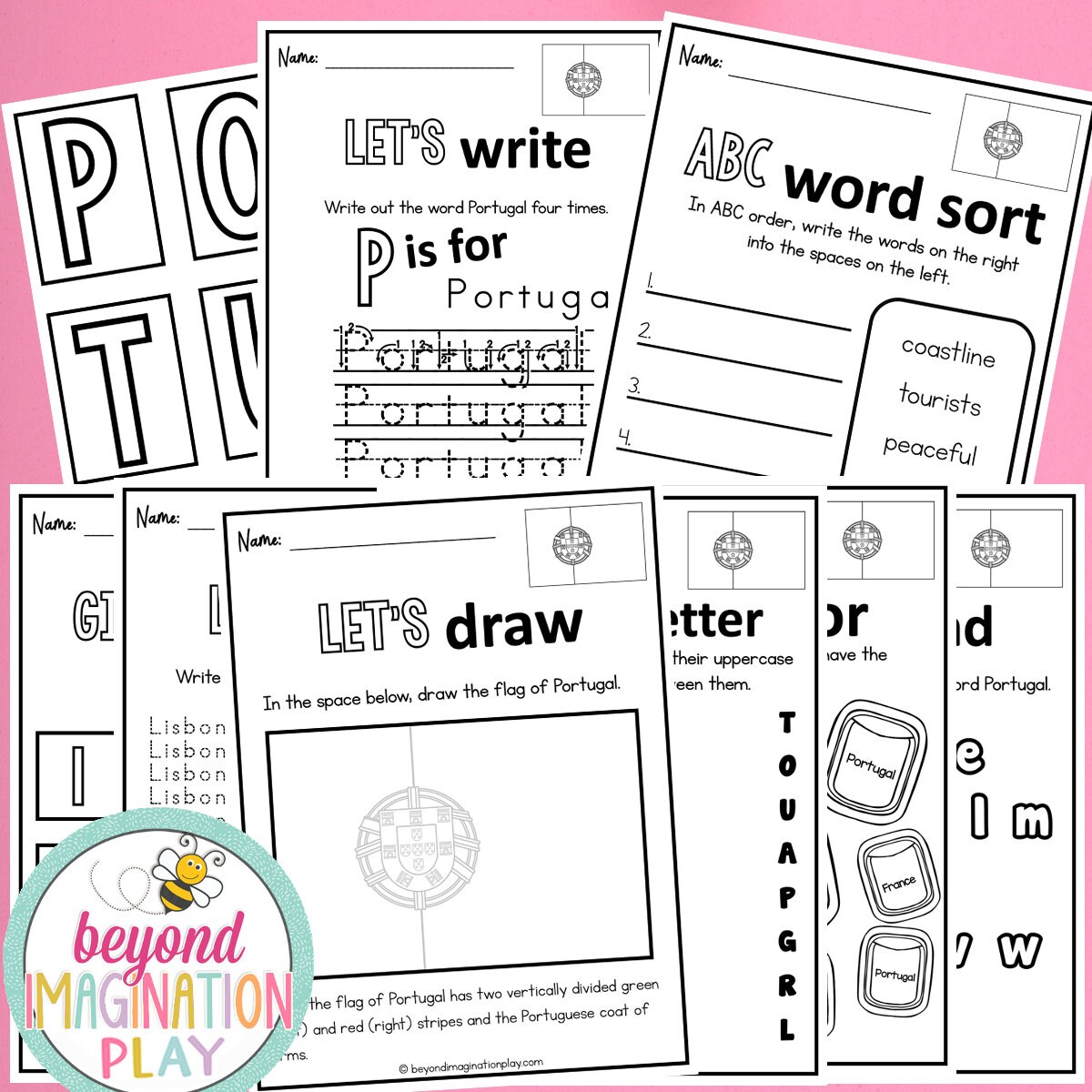 Portugal Country Study | Instant Digital Download | Printable Activity ...