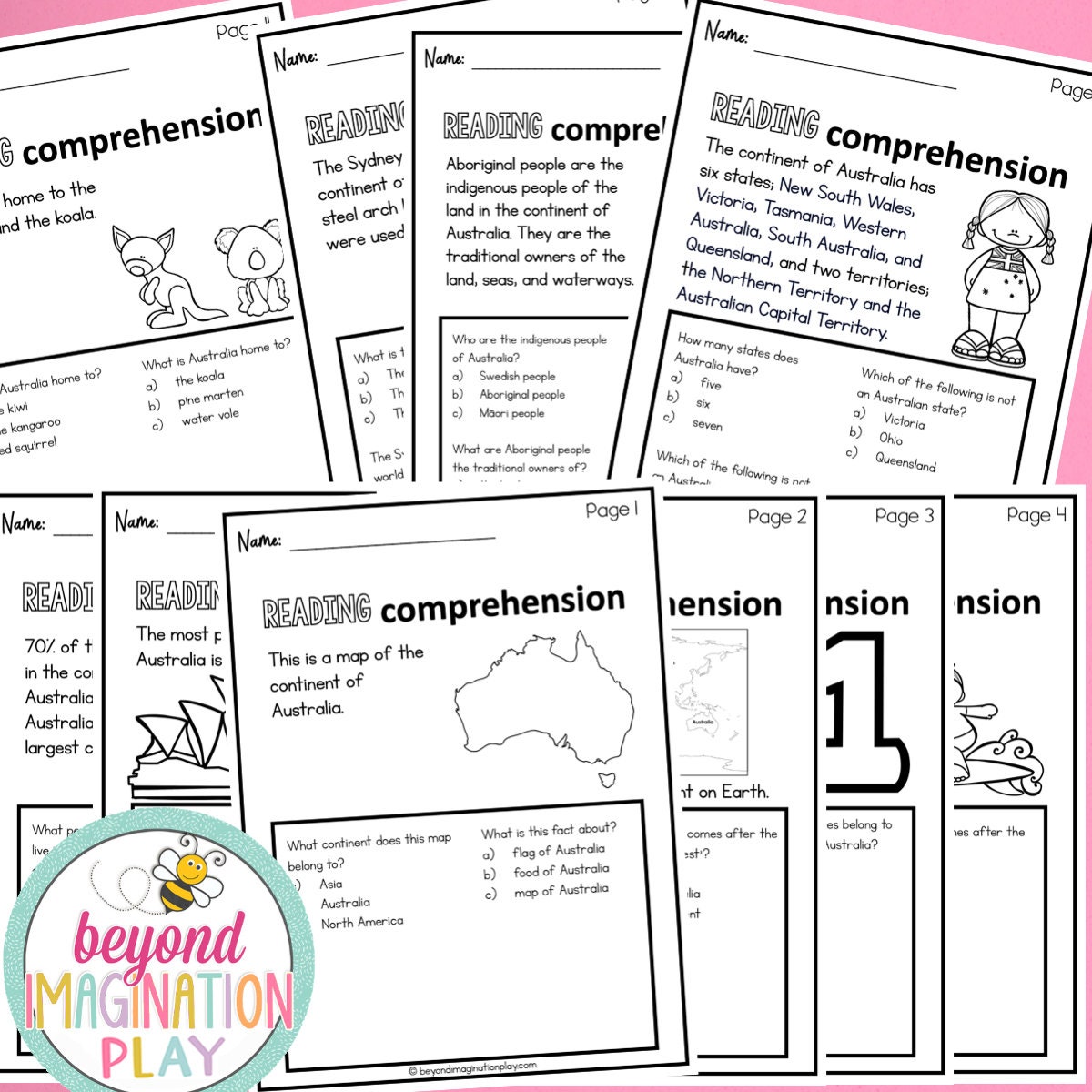 Value Bundle Australia Continent Study Instant Digital Download ...