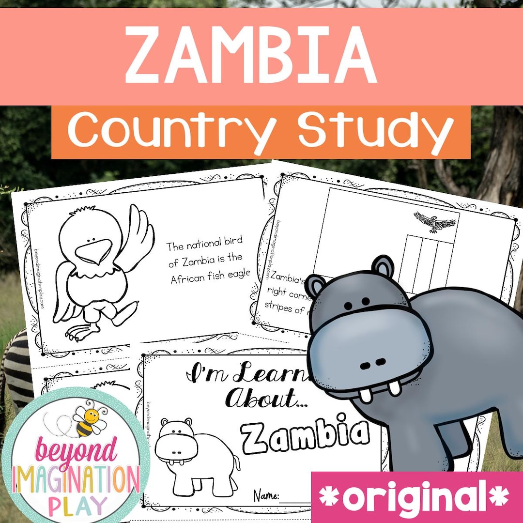 Zambia Country Study Worksheets | Printable Geography Fun Activities ...