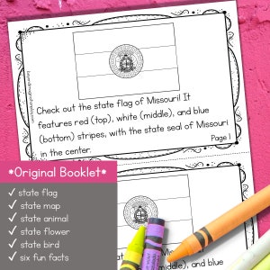 50 States Project | Missouri Facts Activities Worksheets Reading ...