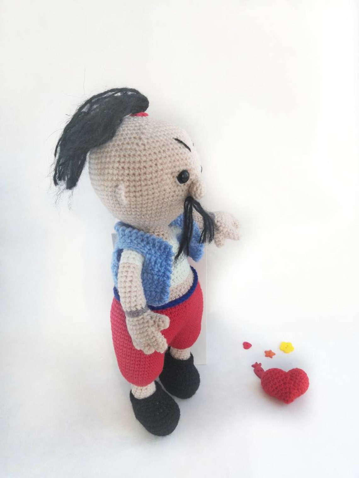 Nightingale the robber doll boy plush toy plush toy crochet | Etsy